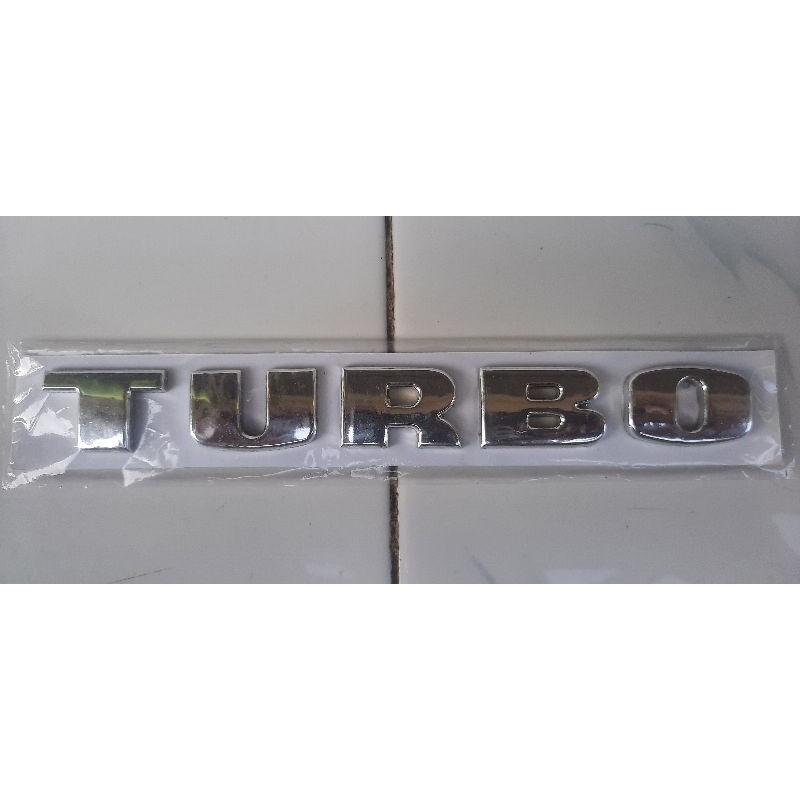 Jual emblem turbo//logo tulisan turbo | Shopee Indonesia