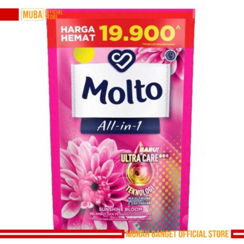 Jual Molto Pure Soft & Gentle Softener Konsentrat 680 ml | Shopee Indonesia