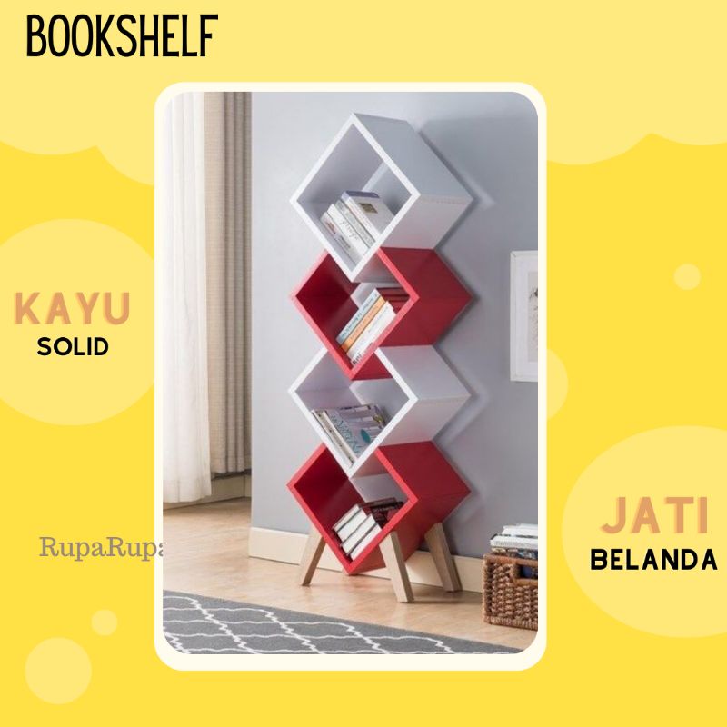 Jual Rak Buku Unik Home Decor Minimalis | Shopee Indonesia