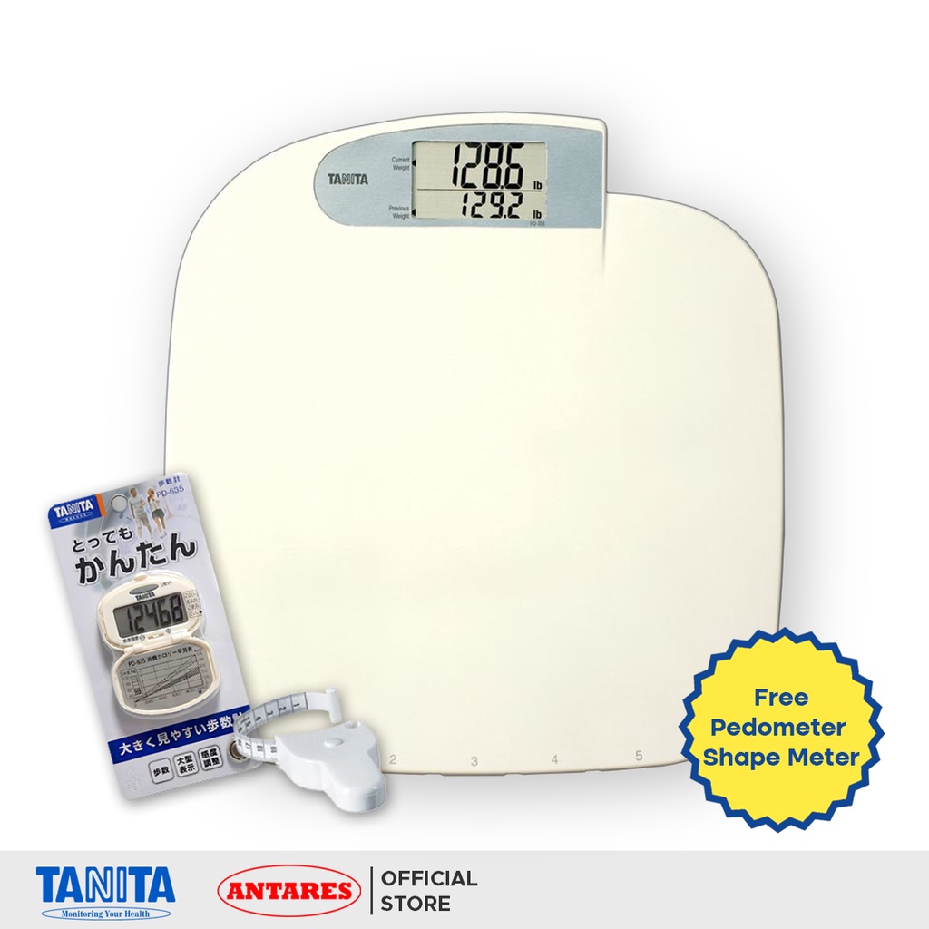 Jual Timbangan Berat Badan TANITA HD 351 Free Pedometer dan Shape Meter ...