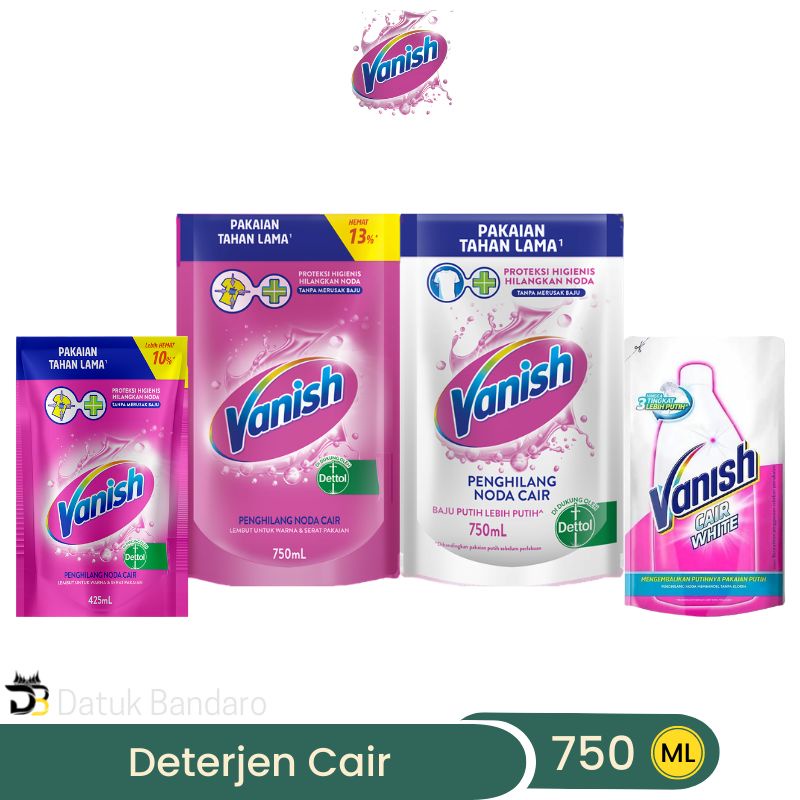 Jual VANISH LIQUID CAIR REFILL 750ml POUCH PINK WHITE 500ml PENGHILANG ...