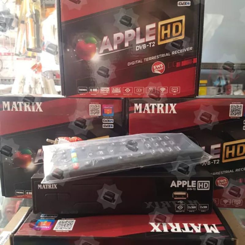 Jual Set Top Box Tv Digital Matrix DVB T2 Apple HD EWS / set top box ...