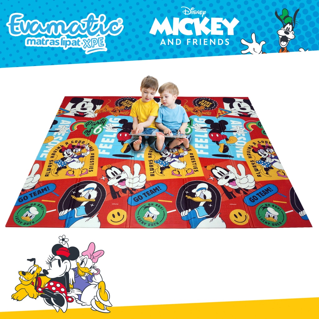 Jual EVAMATIC XPE Fold Playmat Disney Mickey Mouse | Matras Lipat 2 ...