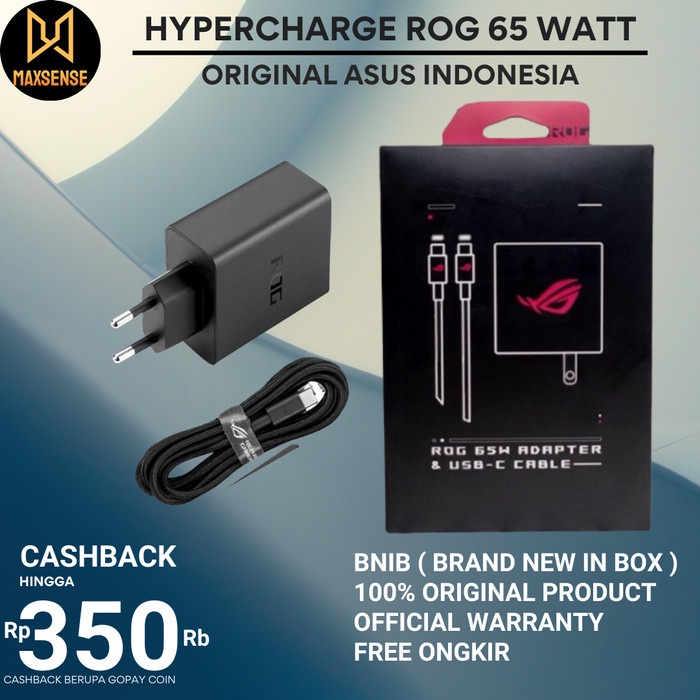 Jual Charger Charger Asus Rog Phone 5 65W Original Original | Shopee ...