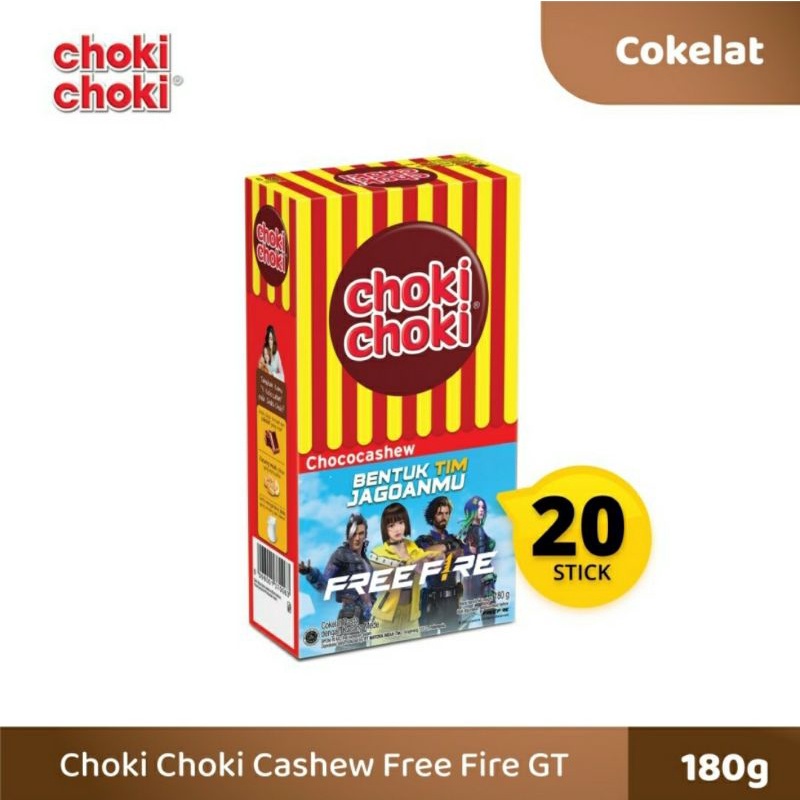 Jual Choki Choki 1 Box Isi 20pcs / Rasa Choco Cashew 180gr | Shopee ...