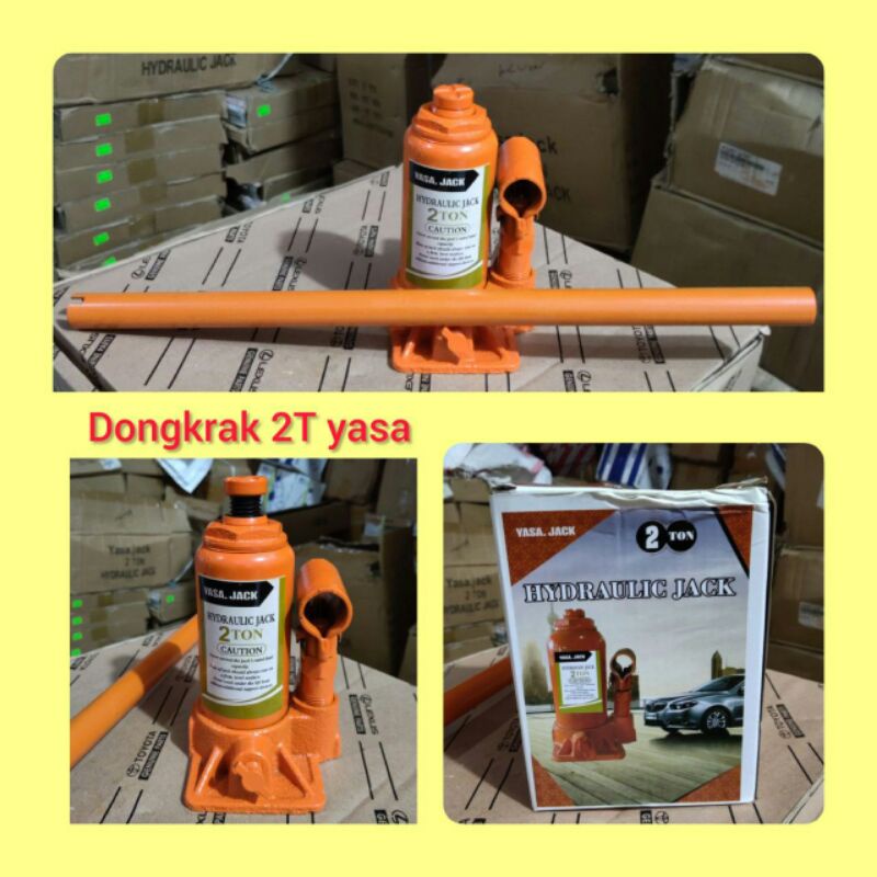 Jual hydraulic hidrolik dongkrak botol 2t 2ton YASA | Shopee Indonesia