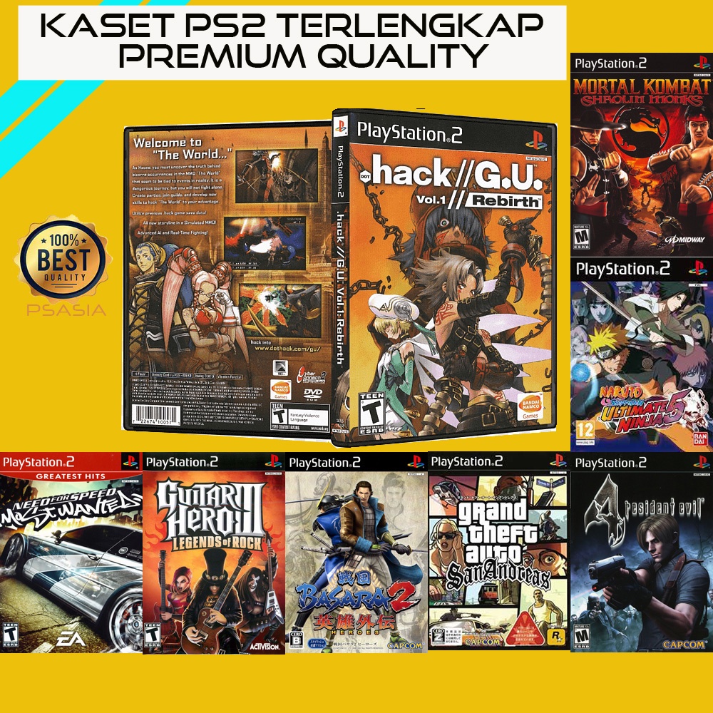 Jual KASET PS2 TERLENGKAP BISA REQUEST DVD GAME PS 2 KASET PS 2 JUDUL ...