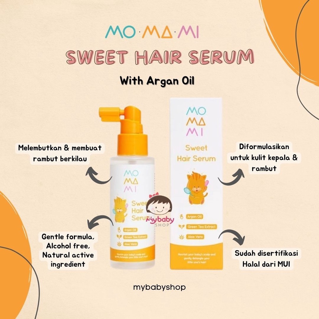 Jual Momami Sweet Hair Serum - Serum Rambut Anak - Hair lotion - Hair ...
