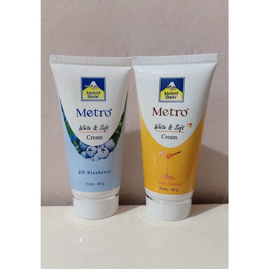 Jual Metro Snow White and Soft Cream Tube 60 Gram | Shopee Indonesia