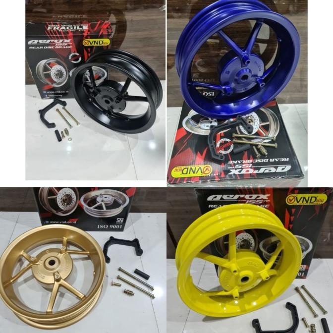 Jual VELG DOUBLE CAKRAM DISK BELAKANG AEROX 155 PLUS BREKET VND ...