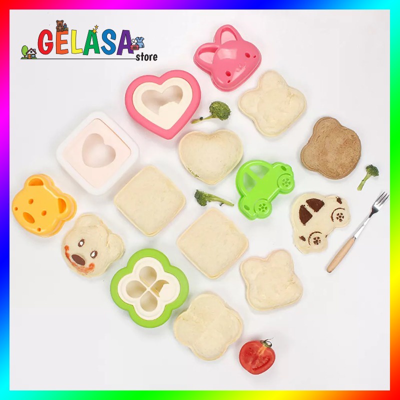 Jual Gelasa Alat Cetak Roti Sandwich Bento Mold Tools | Shopee Indonesia