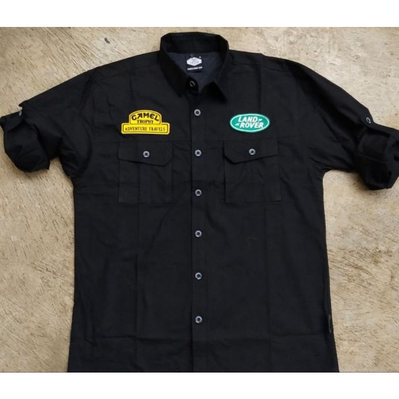 Jual kemeja land Rover baju land Rover kemeja camel trophy baju camel ...