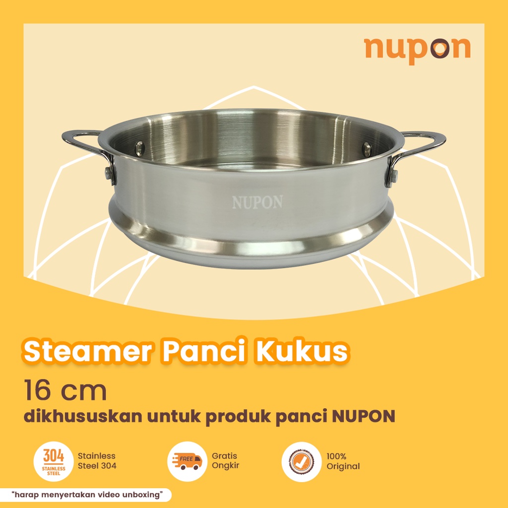 Jual NUPON - Steamer Panci Kukus Anti Lengket - Alat Masak Perlengkapan ...