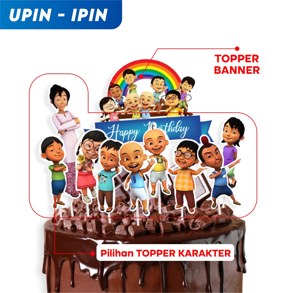 Jual Topper Cake Karakter - topper cake happy birthday - Tayo - Frozen ...