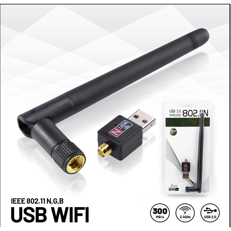Jual USB Wifi USb Wirelles Antena Panjang 802.11N 300 MBPS - 01887 | Shopee Indonesia