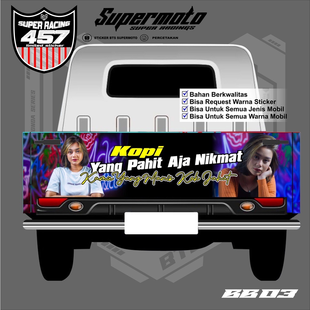 Jual Sticker Pintu Belakang Pick Up L300, Mega Carry, Futura, T120ss ...