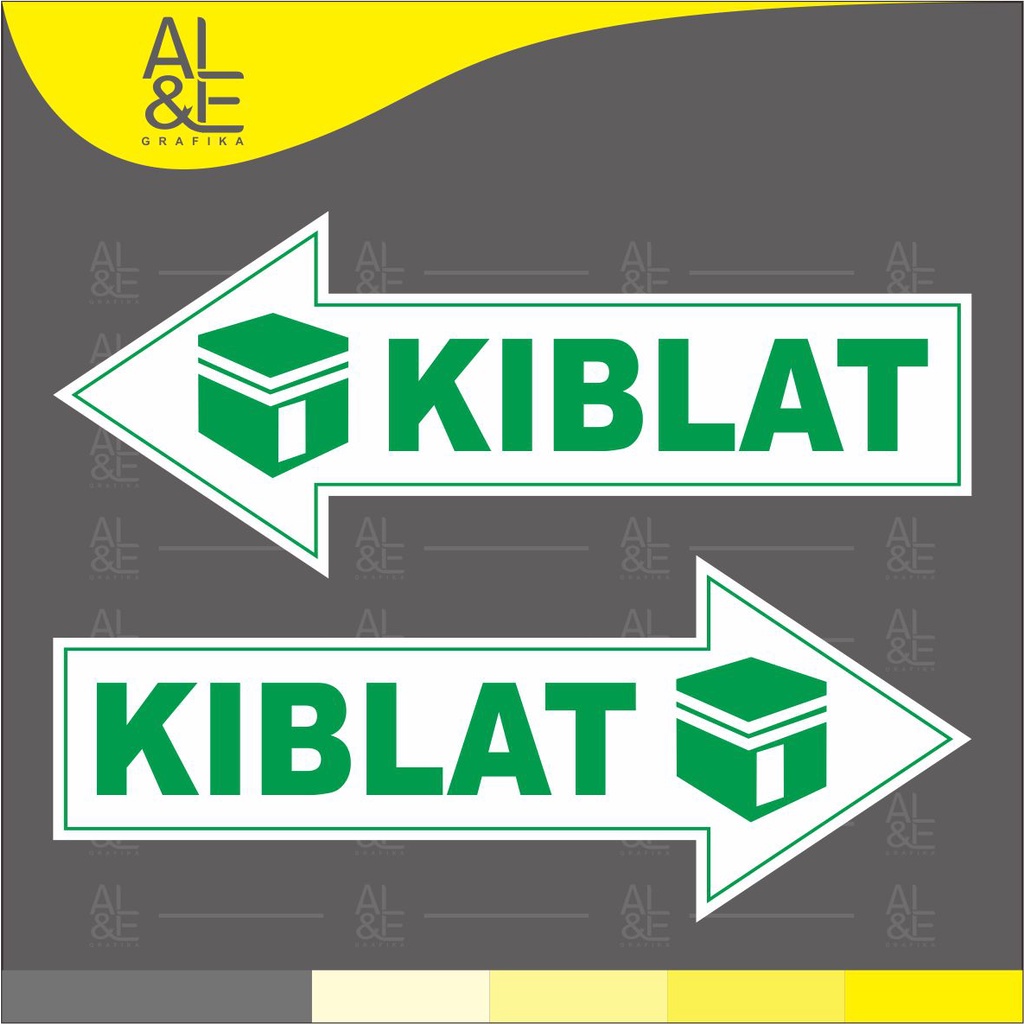 Logotipo De Arah Kiblat Promo Stiker Petunjuk | ARAH KIBLAT Hijau,
