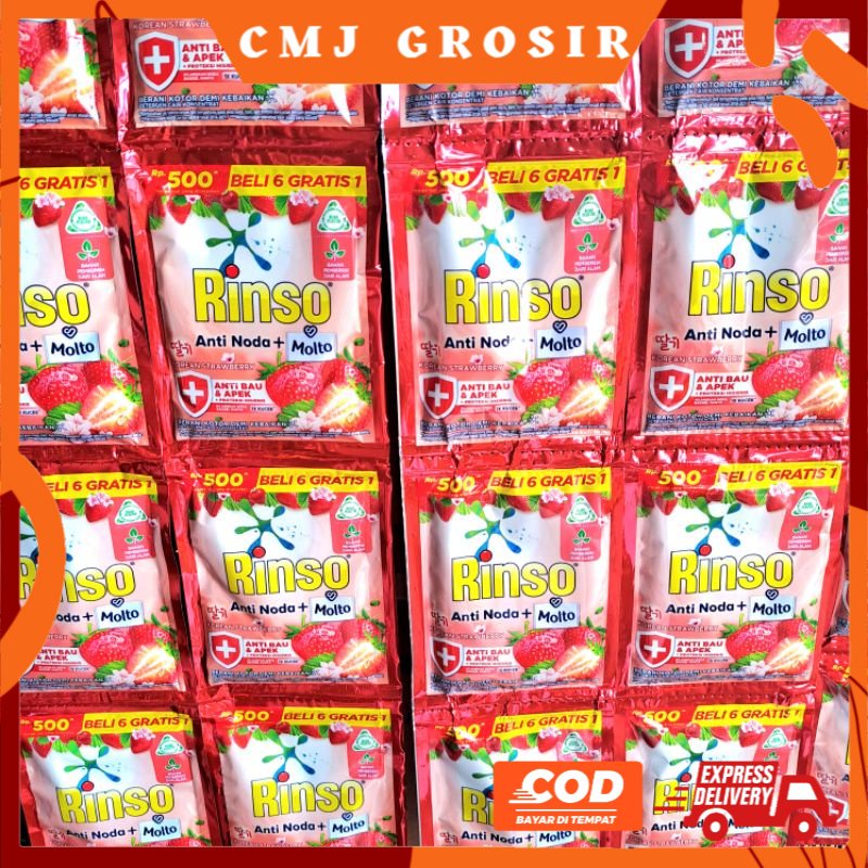 Jual BARU RINSO ANTI NODA LIQUID 500 RENTENG | RINSO ANTI NODA CAIR ...