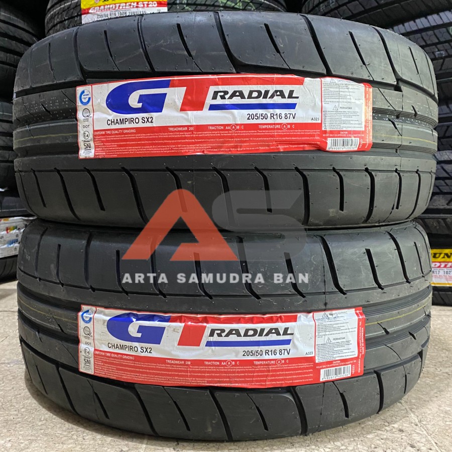 Jual Ban GT Radial Gajah Tunggal Champiro SX2 205 / 50 R 16 R16 ...