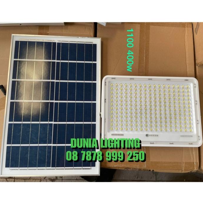 Jual LAMPU SOROT LED TENAGA SURYA 400WATT FLOOD LIGHT SOOAR 400W 400 ...