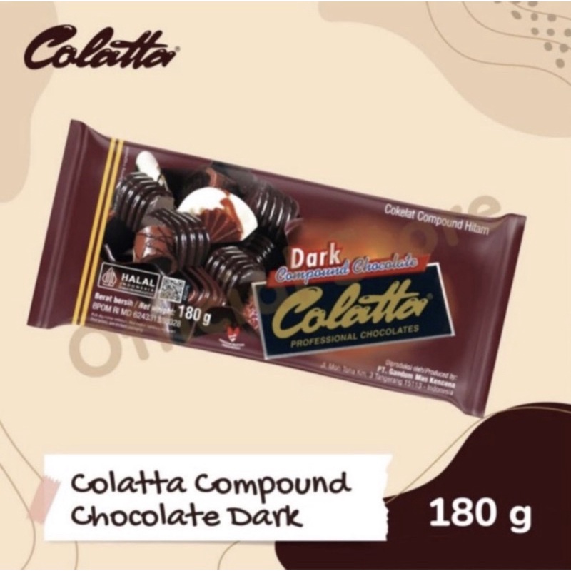 Jual COLATTA DARK COMPOUND 180 GR | Shopee Indonesia