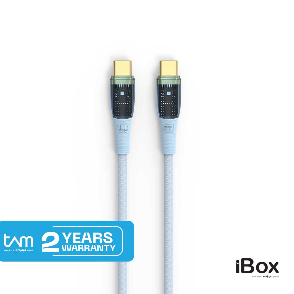 Jual IT Tweed Power Cable USB C to C 1,2 M - Blue | Shopee Indonesia