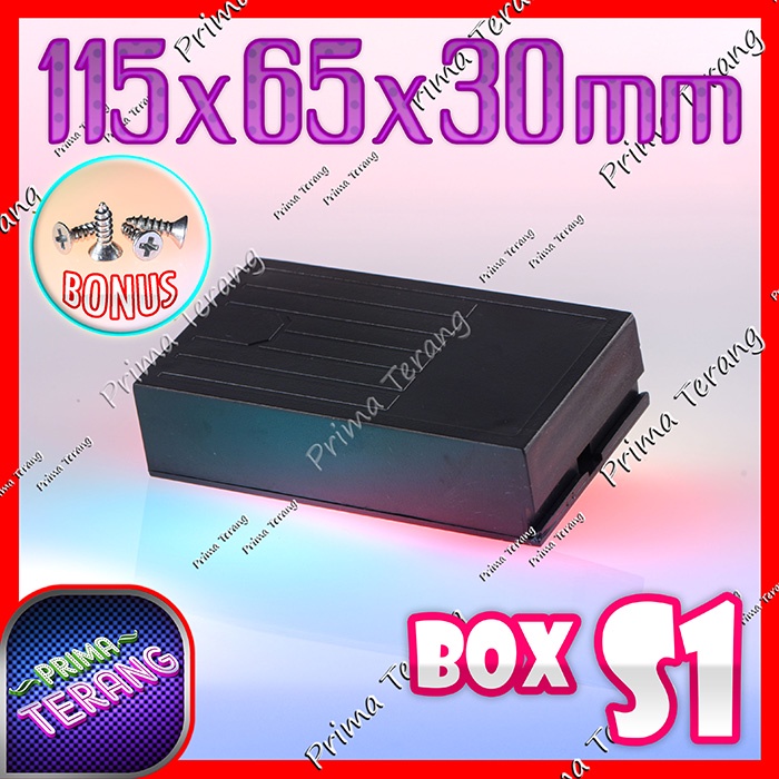 Jual Box Hitam S1 Kotak Plastik Slim Casing Komponen S-1 | Shopee Indonesia