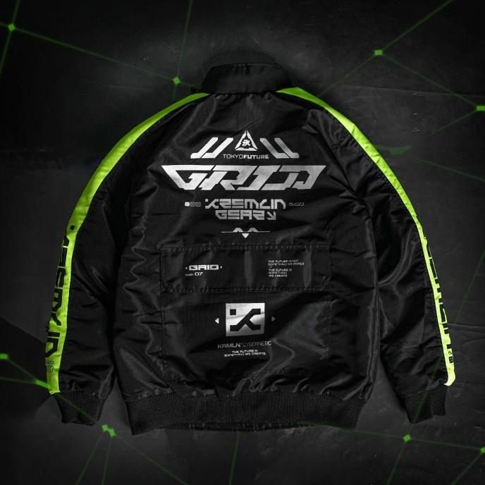 Jual KREMLIN Bomber Jacket Black - GRID | Shopee Indonesia