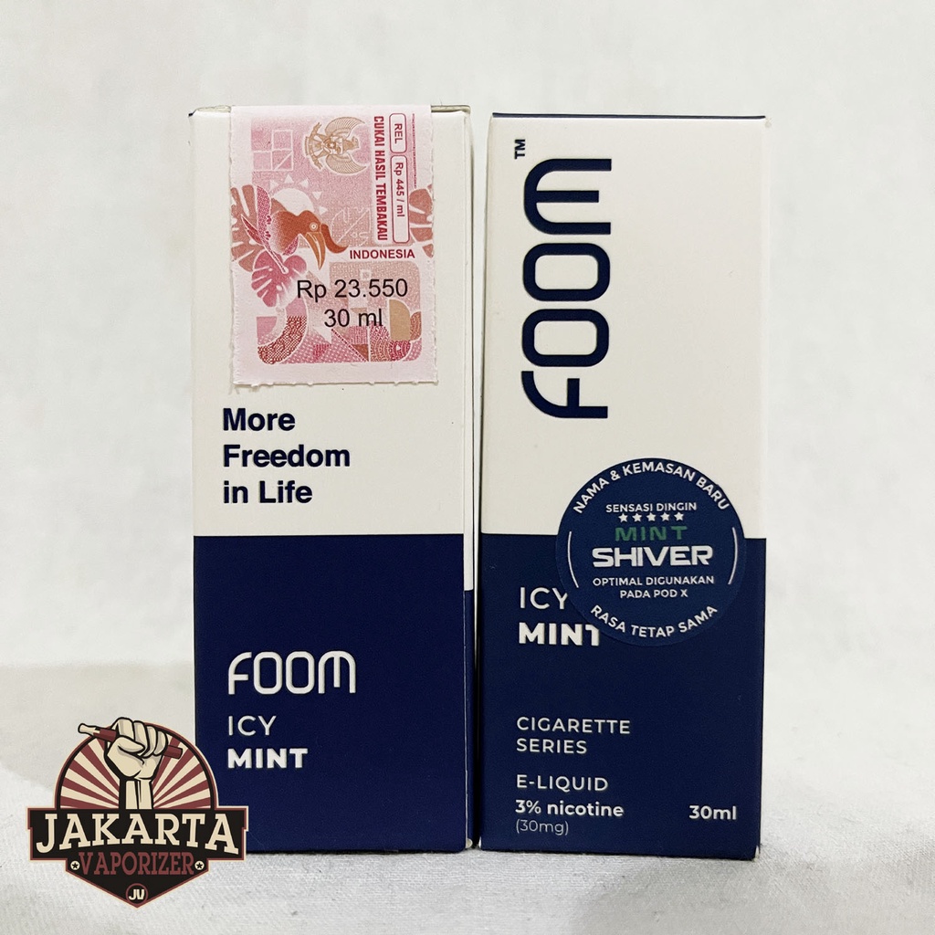 Jual [SALT] FOOM ICY MINT SALTNIC 30ML 30MG BY FOOM LAB | Shopee Indonesia