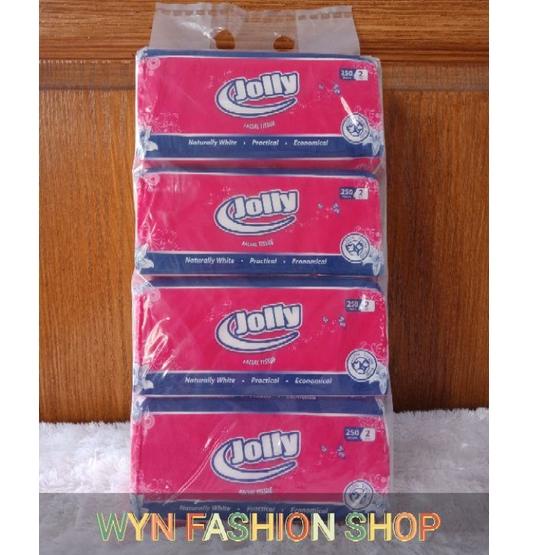 Jual Fast Respon Tisu / Tissue Jolly 250 Sheets 2 Ply = 1 Pak [ isi 4 ...