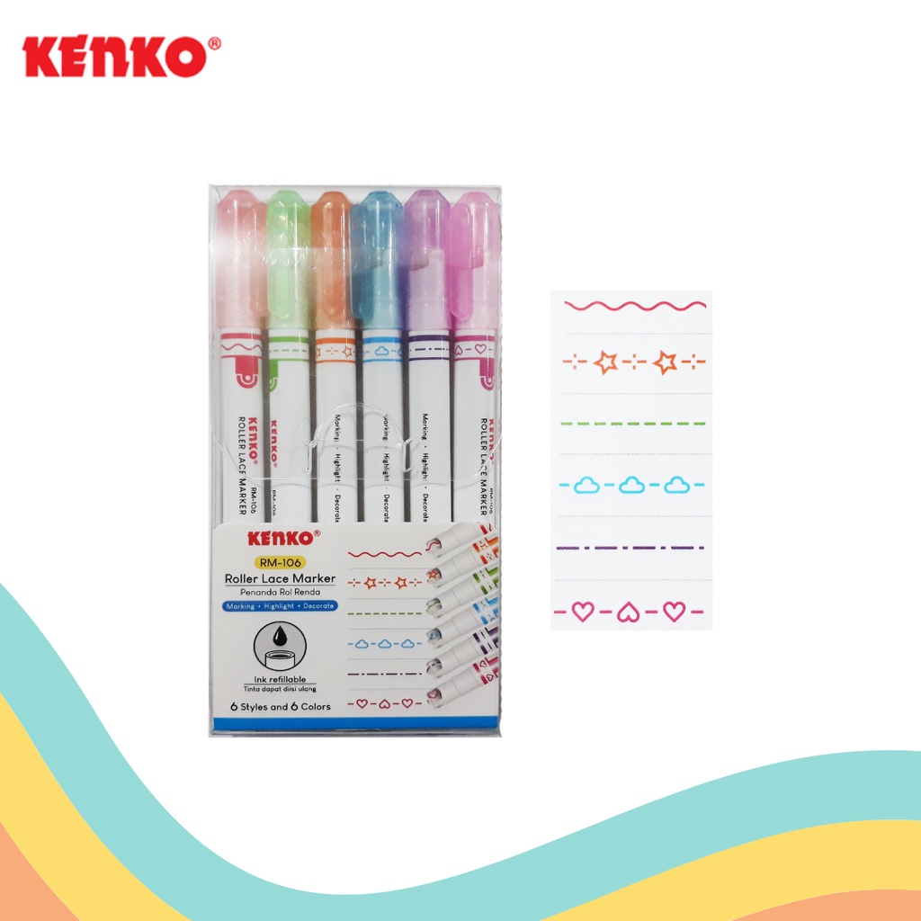 Jual ROLLER MARKER KENKO RM-106 (1 PCS) | Shopee Indonesia