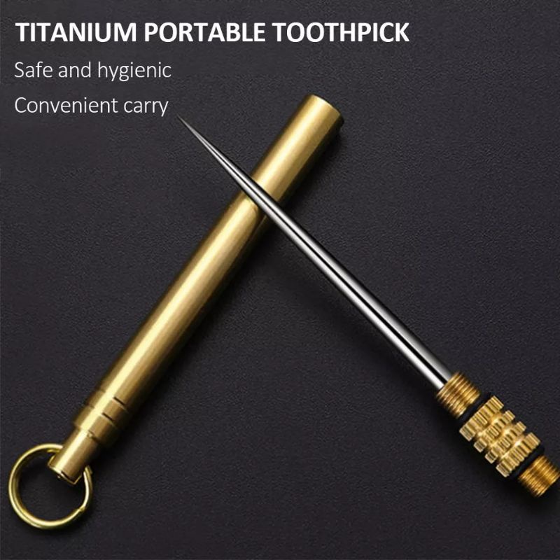 Jual Gantungan Kunci Tusuk Gigi Titanium / Perlengkapan Pancing ...