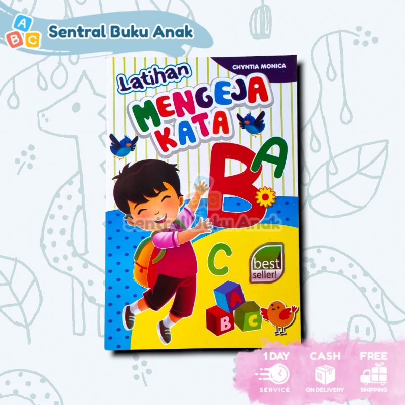 Jual Buku Latihan Mengeja Kata untuk Anak PAUD TK dan Pra SD Full Color ...