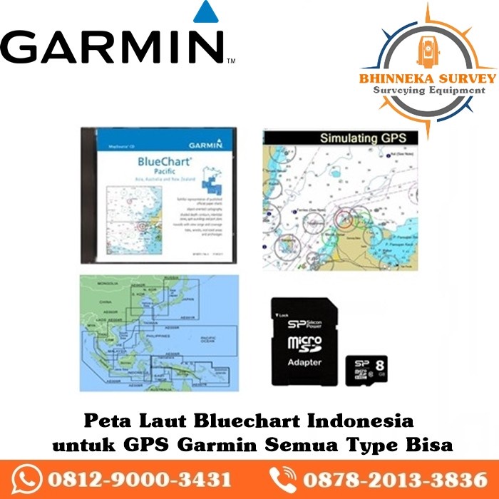 Jual Peta Laut Bluechart Indonesia untuk GPS Garmin Fishfinder 585/585 ...