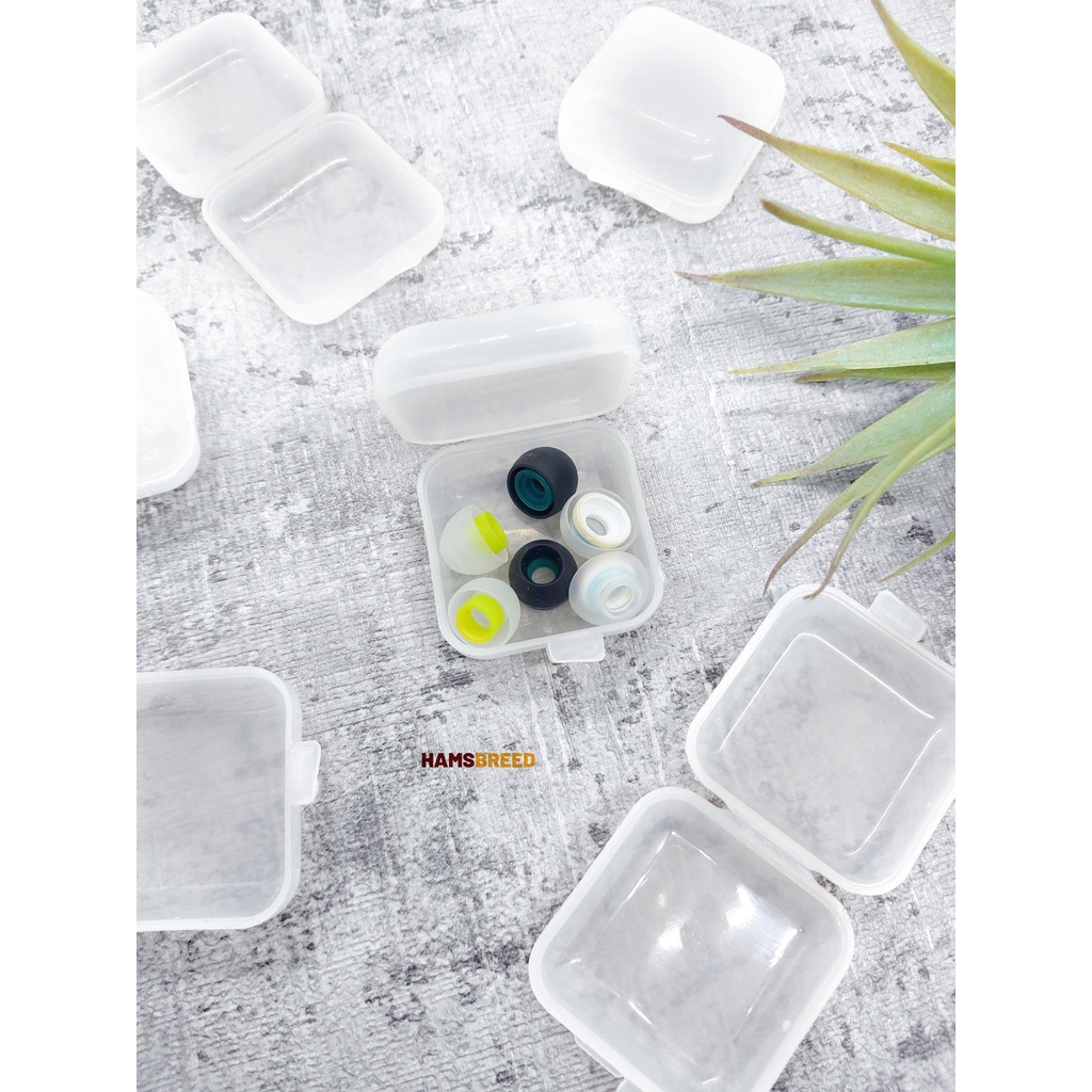 Jual Mini Hard Case Kotak Tempat Penyimpanan Organizer Eartips Memory ...