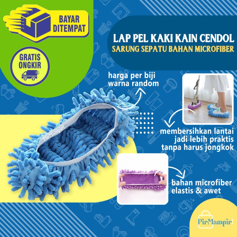 Jual MICROFIBER SLIPPER DUSTER - 1 pcs Lap Cendol Pembungkus Kaki Kain ...