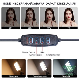 Jual TNW Lampu Foto Lampu LED Video Light Fill light Tripod Ring Light ...
