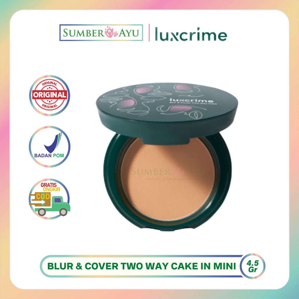Jual Luxcrime Blur & Cover Two Way Cake in 4,5g (MINI) | Shopee Indonesia