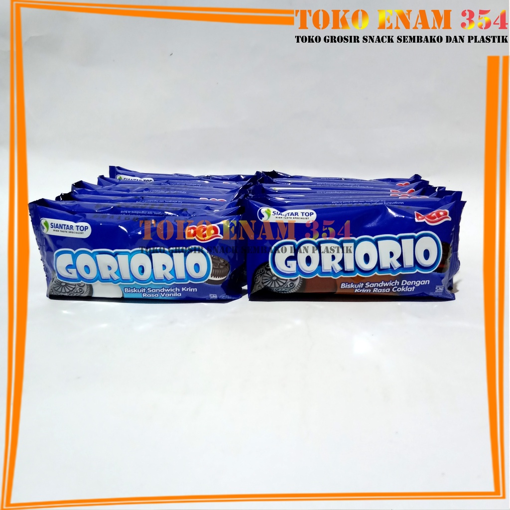 Jual Biskuit Sandwich Cream Goriorio Gorio Renceng isi 10 pcs x 12 Gram | Shopee Indonesia