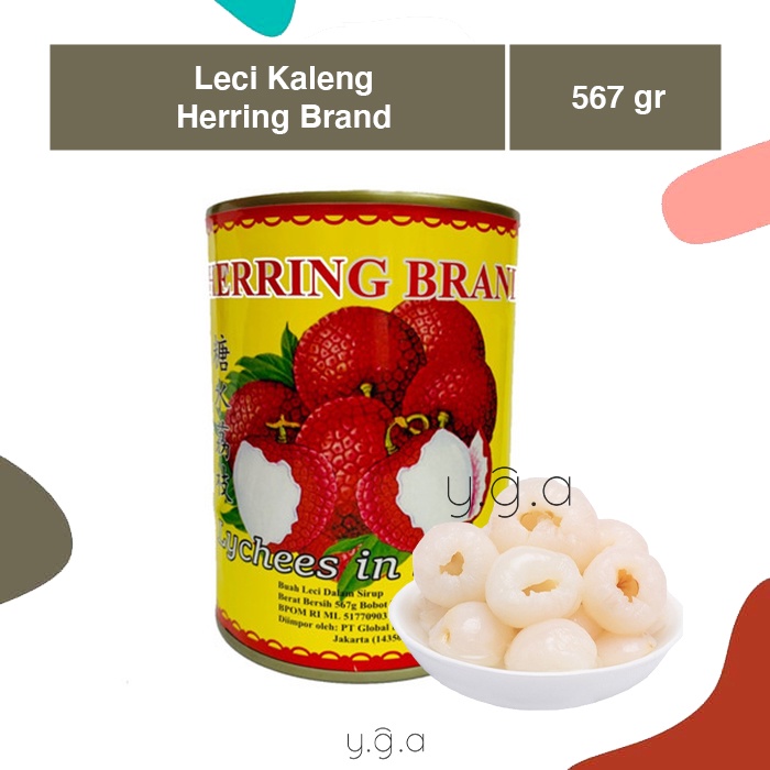 Jual Leci Kaleng Herring Brand / Lychees in Syrup / Leci Dalam Sirup ...