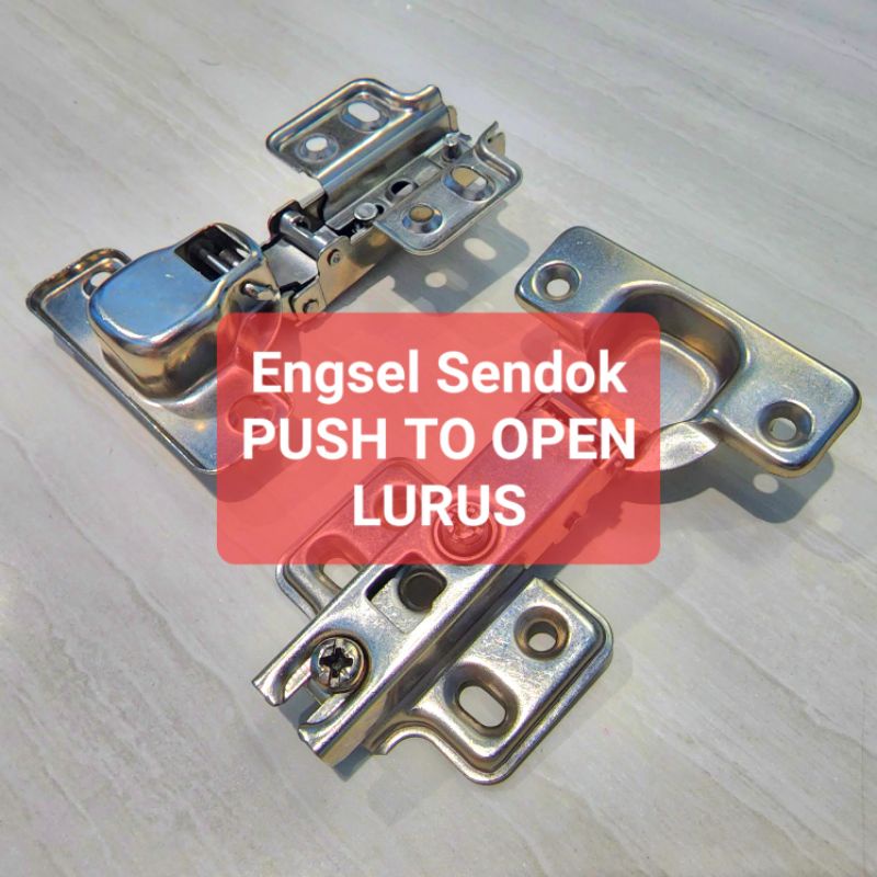 Jual Engsel Lemari Engsel Sendok Push Open Push To Open P2O (Lurus ...