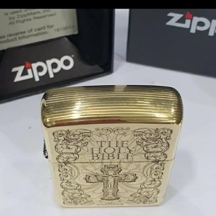 Jual Original Zippo Armor Holy Bibble 5 Sides | Shopee Indonesia