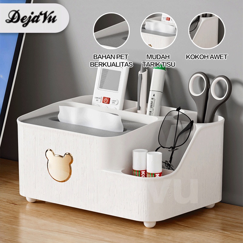 Jual Dejavu Kotak Tissue Estetik Rak Make Up Plastik Tempat Tisu Kamar ...