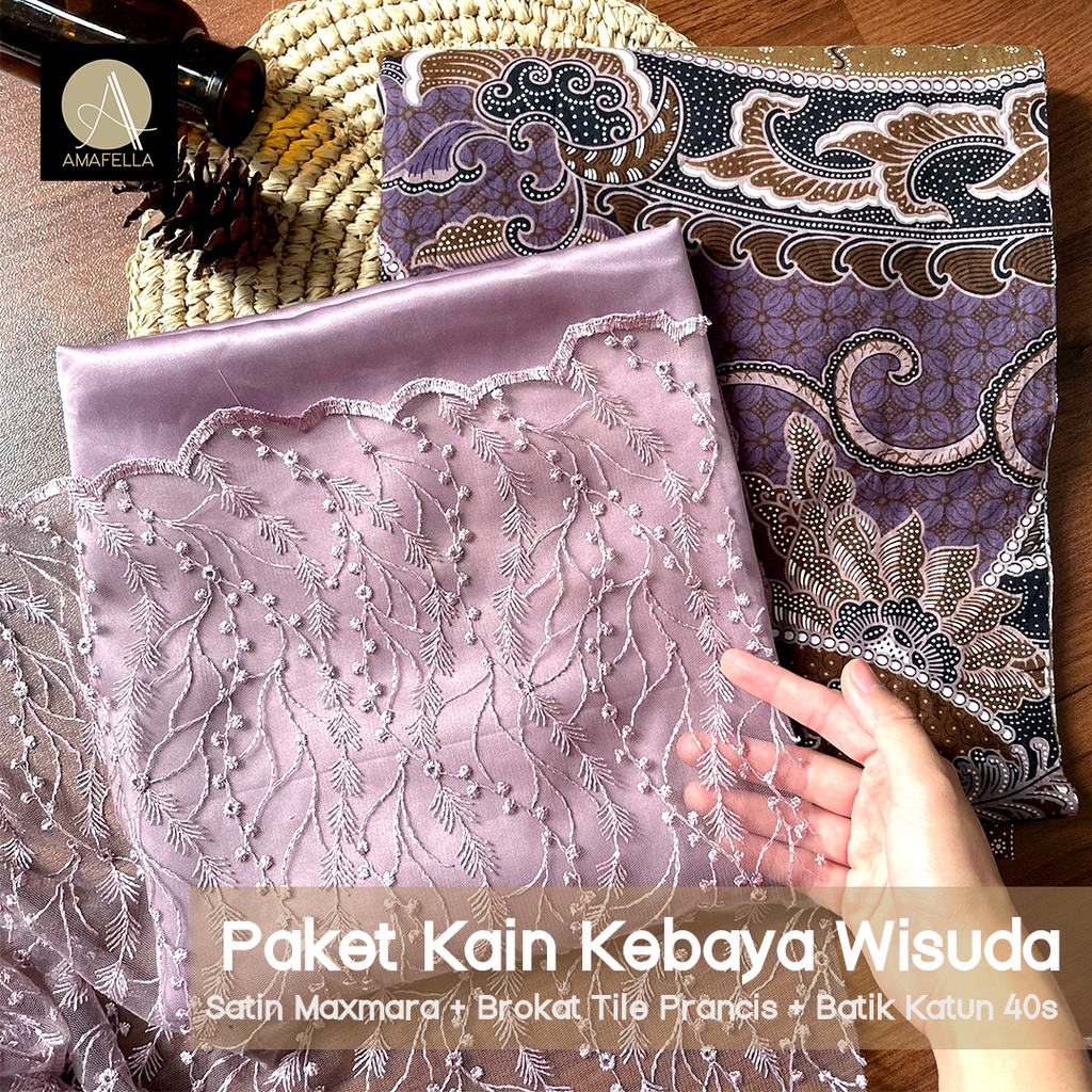 Jual Paket Kain Kebaya Wisuda Seragaman Premium Bridesmaid Lamaran ...