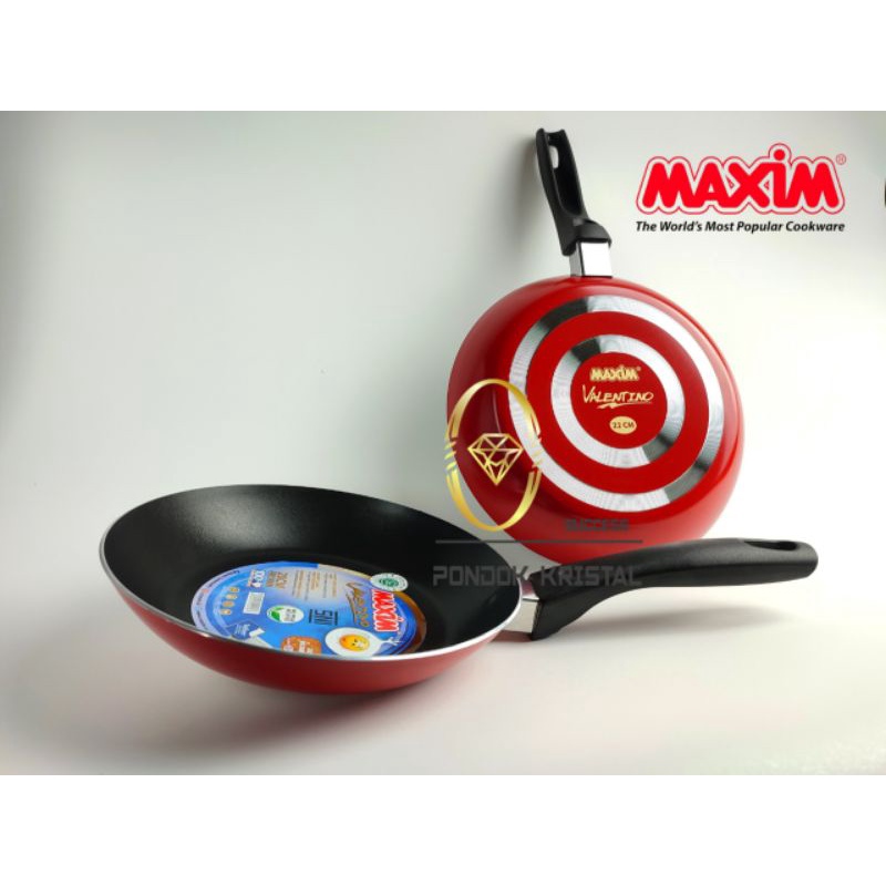 Jual Teplon Maxim Anti Lengket Maxim Teflon 12cm 18cm 20cm 22 cm 24cm ...