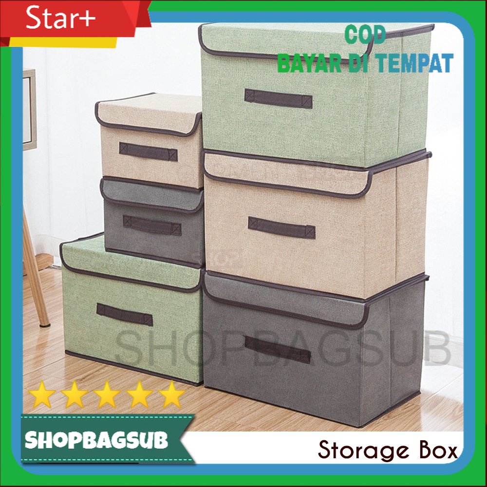 Jual Storage Box Organizer 2In1 Kotak Tempat Penyimpanan Baju Mainan ...