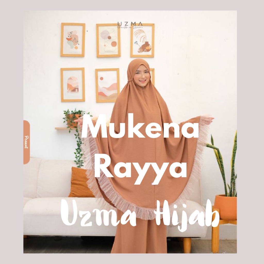 Jual Mukena Rayya by Uzma Hijab 2 IN 1 bahan Crinkle Airflow Kualitas Premium Size Jumbo ...
