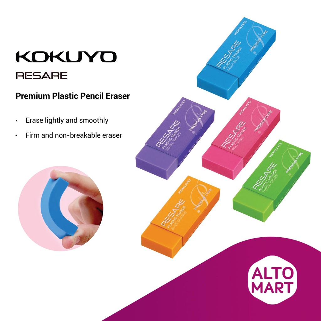 Jual Kokuyo RESARE Premium Plastic Pencil Eraser Penghapus Pensil ...