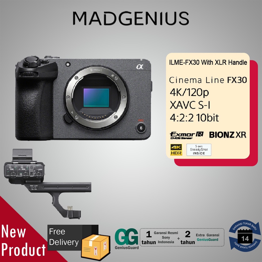 Jual Sony FX30 Cine E-mount Camera / Kamera Cinema Line FX30 / ILME ...