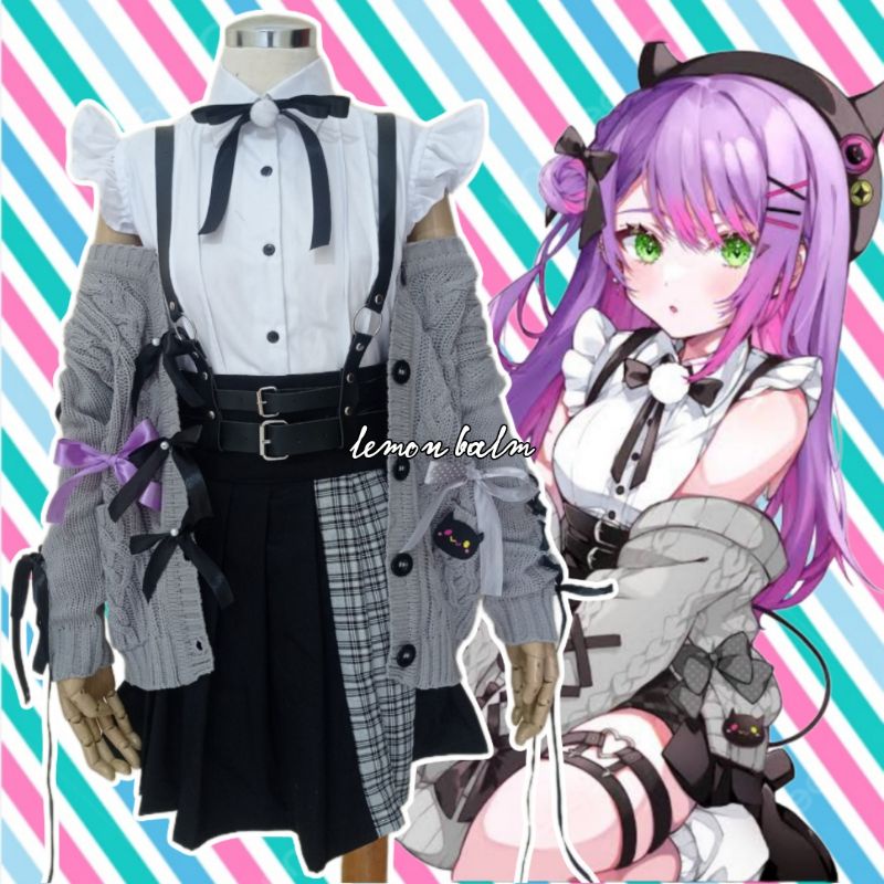 Jual [ REAL PICT ] Hololive VTuber Tokoyami Towa Kostum Cosplay Virtual ...